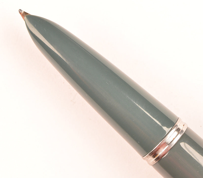Parker 51 Custom in grey, gold cap - Medium nib – Battersea Pen Home