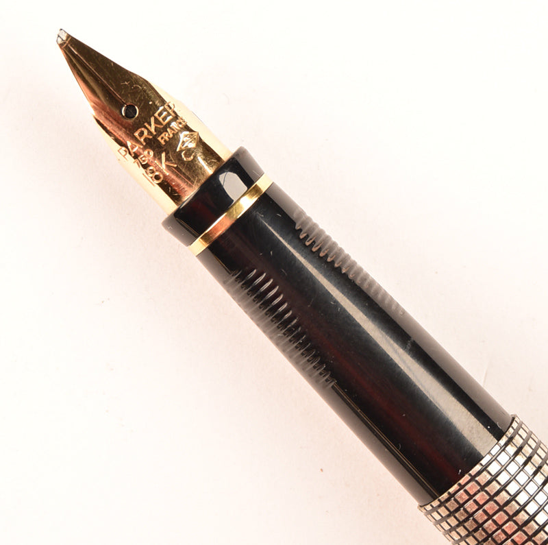 Parker 75 in sterling silver, Cisele design - Broad Oblique nib ...